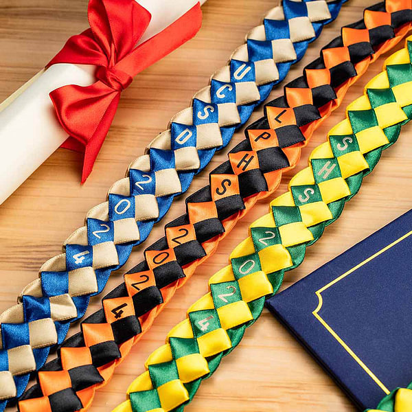 Custom Honor Ribbon Lei Graduation Gift - CALLIE