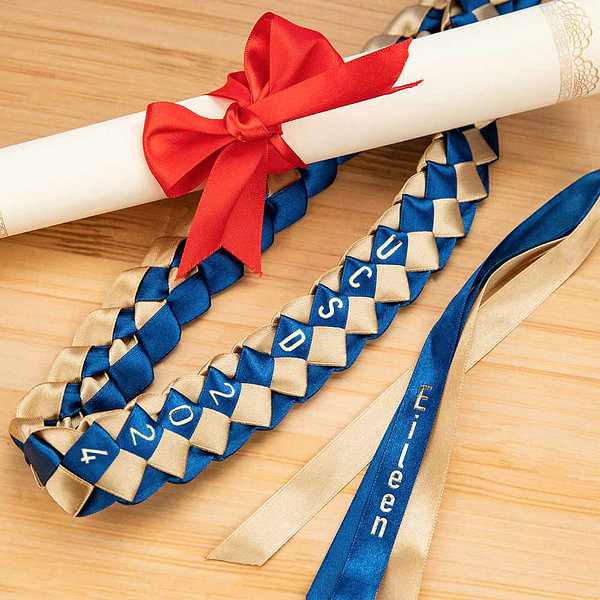 Custom Honor Ribbon Lei Graduation Gift - CALLIE