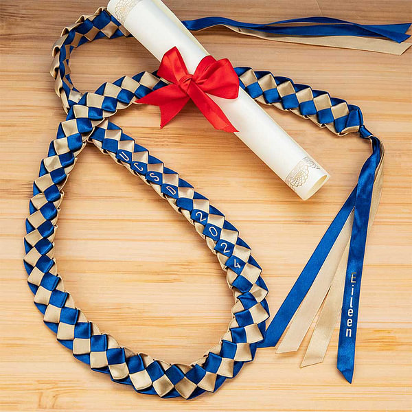 Custom Honor Ribbon Lei Graduation Gift - CALLIE