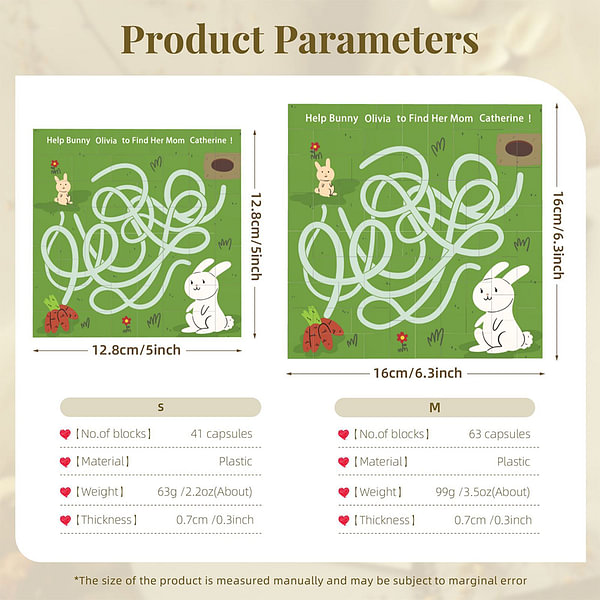 Personalized Rabbit Find Mom Matching Block Puzzles with Name ...