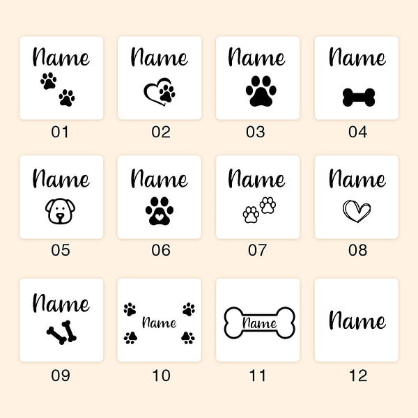 Personalized Cute Dog Paw Print Pattern Waterproof Dog Flying Disc ...