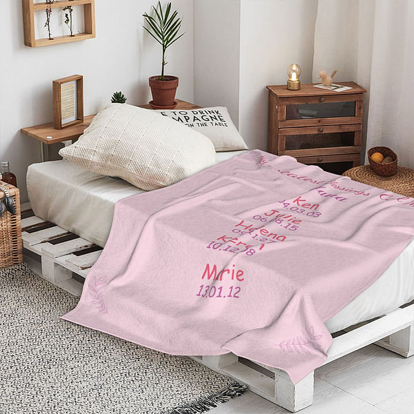 Personalized My Greatest Blessings Soft Blanket with 1-16 Name and Date ...