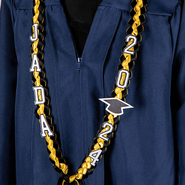 Personalized Handmade Braid Graduation Lei Honor Ribbon with Name Class ...