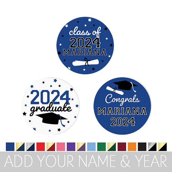 Personalized Graduation Stickers for Chocolate Candy 252 Pcs Class of ...