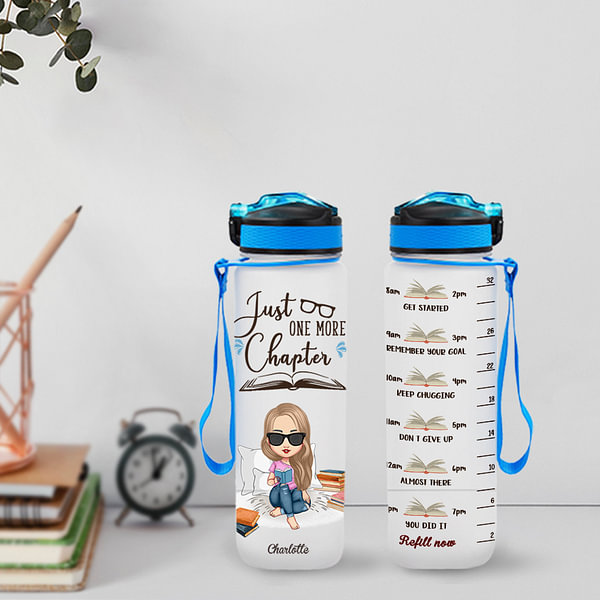 Personalized 32oz Water Bottle with Just One More Chapter |Callie - CALLIE