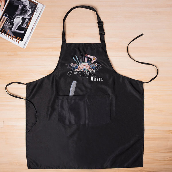 Personalized Embroidered Flower Hair Cut Tool Design Waterproof Salon ...