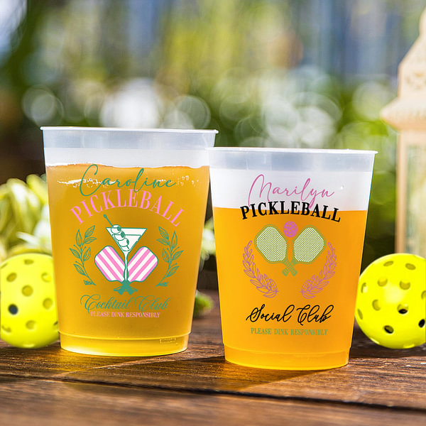 Personalized Pickleball Paddles Shatterproof Food Grade PP Plastic Cup ...