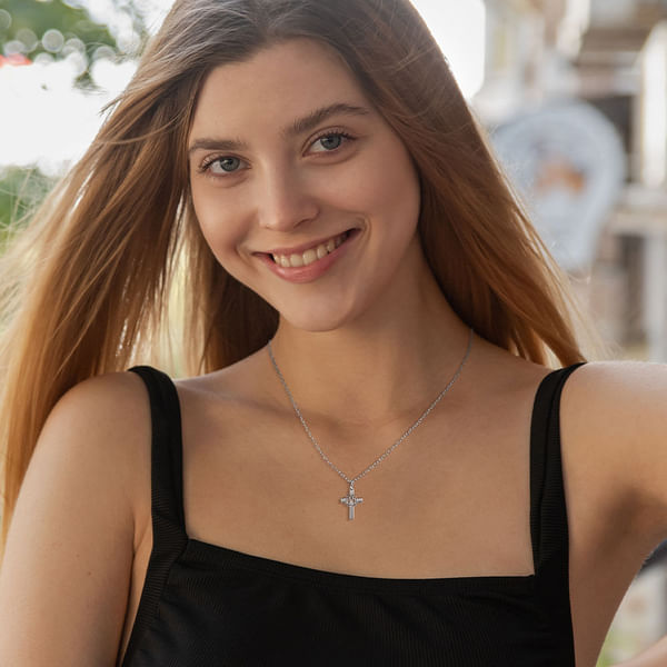 Personalized Monogram Cross Necklace Baptism Christians Religious ...