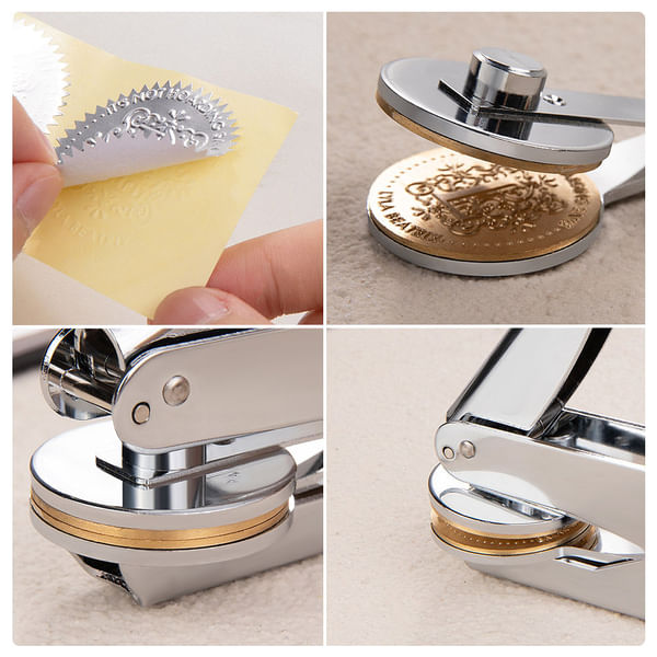 Custom Gothic Monogram Book Embosser with Initial - CALLIE