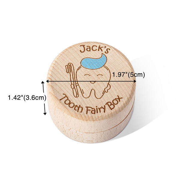 Personalized Wooden Tooth Fairy Teeth Box with Engraved Name First ...