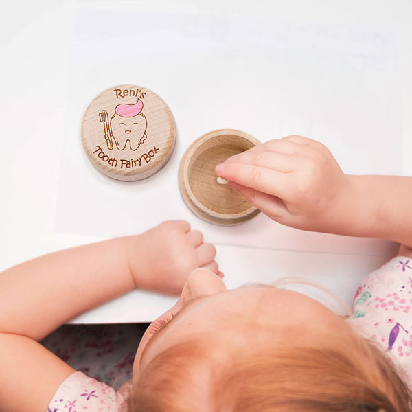 Personalized Wooden Tooth Fairy Teeth Box with Engraved Name First ...
