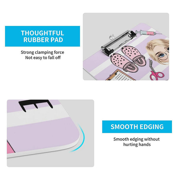 Personalized Cartoon Medical Tools Striped Hanging Clipboard with Low ...