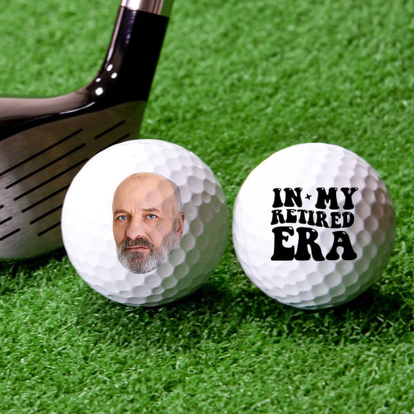 Personalized In My Retired Era Photo Golf Ball Retirement Gift for Men ...