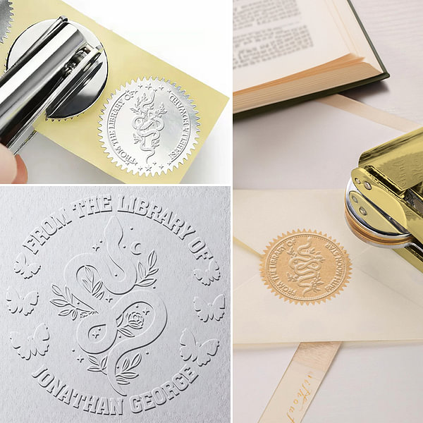 Custom Book Embosser | Personal /Library Stamp -Callie