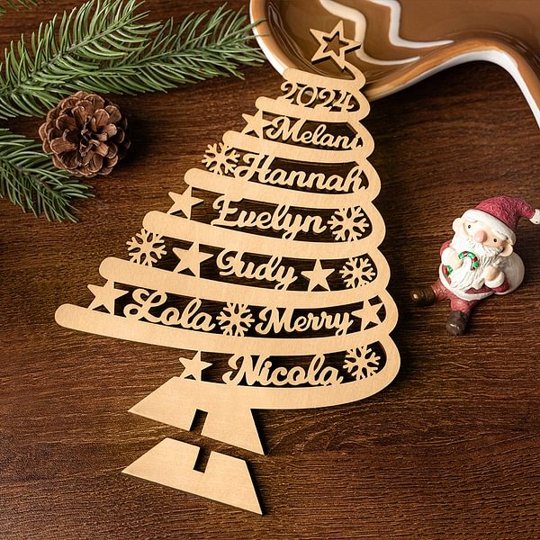 Personalized Christmas Family Tree Christmas Decorations - CALLIE