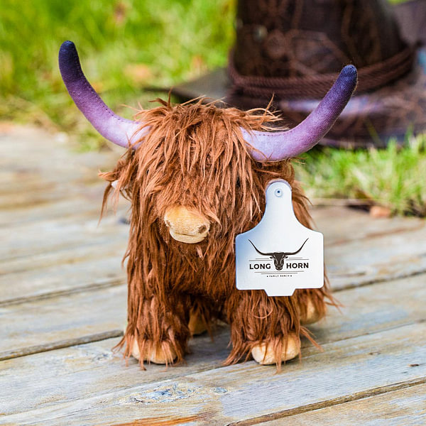 Highland Cow Plush Toy with Custom Ear Tag Highland Cow Stuffed Animal ...
