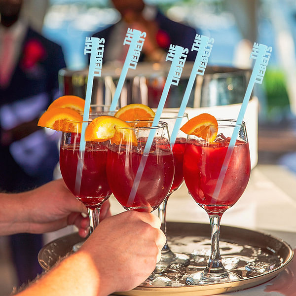 Personalized Multicolor Glitter Drink Signature Cocktail Stirrer Stick ...