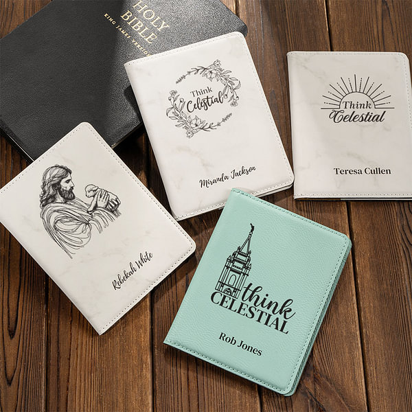 Personalized LDS Temple Recommend and Temple Ordinance Leather Holder ...