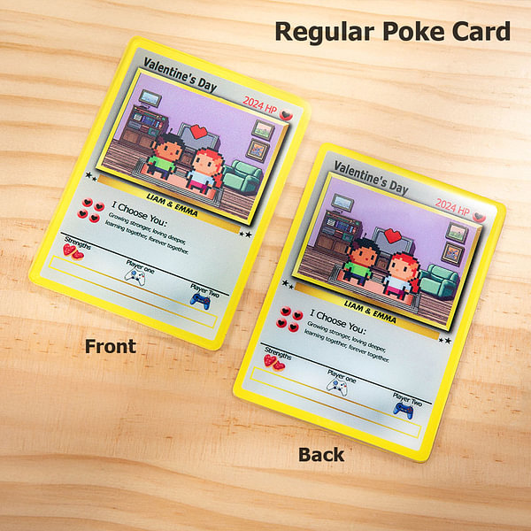 Personalized Cute Pixel Character Classic TCG Poke Card with Name and ...