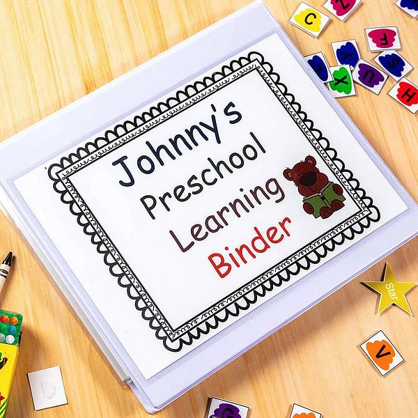 Personalized Preschool Learning Binder Educational Toys for Kids - CALLIE