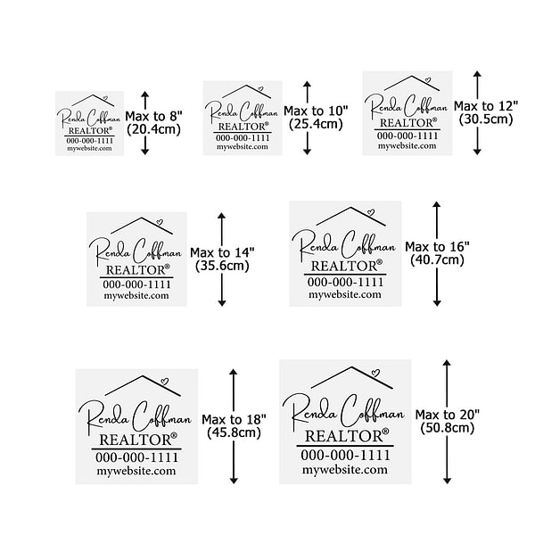 Personalized Realtor Branding Real Estate Marketing Car Window Decal ...