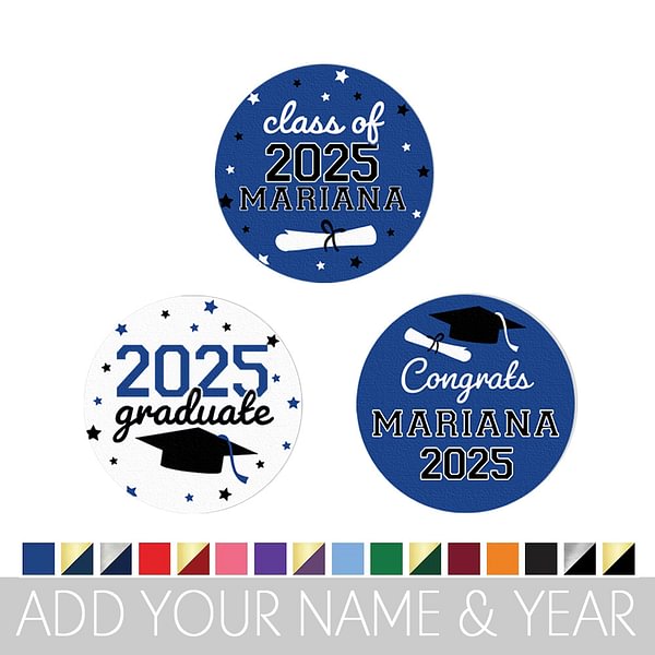 Personalized Graduation Stickers for Chocolate Candy 252 Pcs Class of ...