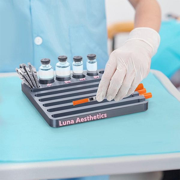 Personalized Marking Multi-groove Syringe Organizer Tray Portable ...